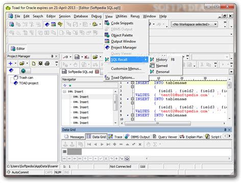 Toad For Oracle Tutorial Aidmultifiles