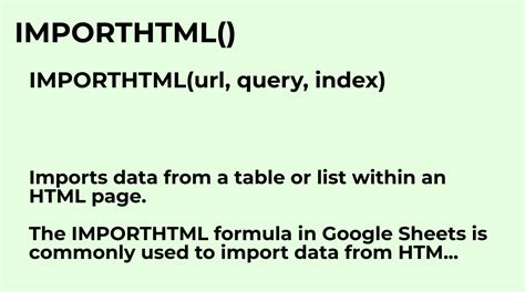 How To Use IMPORTHTML Function In Google Sheets Better Sheets