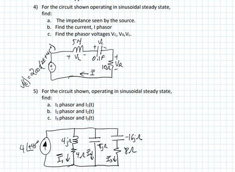 Solved For The Circuit Shown Operating In Sinusoidal Chegg