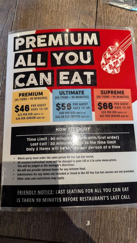 Gyu Kaku Japanese Bbq Menu Full Menu Update 2026