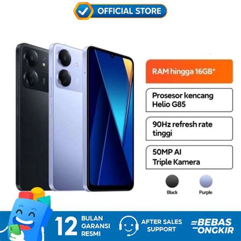 Promo Xiaomi Poco C Gb Garansi Resmi Gb Not Poco M M M Purple