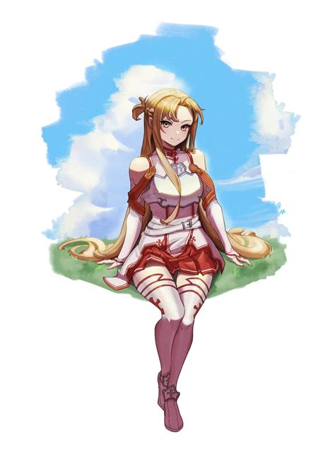 Asuna Sword Art Online Drawn By Anbu Danbooru