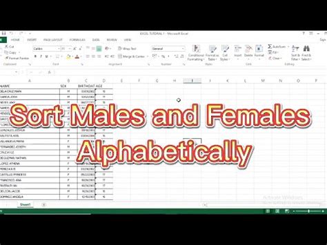 How Can I Arrange Names In Alphabetical Order In Excel Ask And Answer Glarity