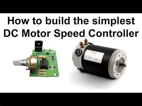 How To Build The Simplest DC Motor Speed Controller YouTube Motor Speed Electronics