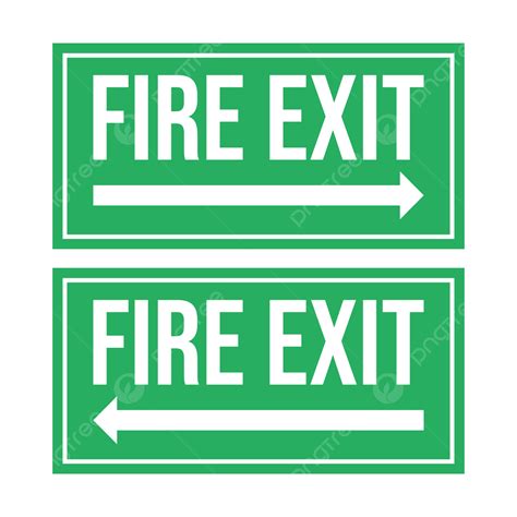 Fire Exit With Arrow Ire Exit Fire Exit Sign Fire Exit Vector PNG