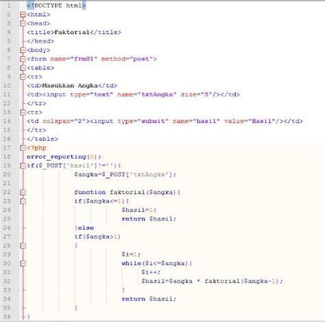 Menghitung Faktorial Menggunakan Php Blognya Aysyah