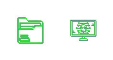 Folder And Malware Icon 32887043 Vector Art At Vecteezy
