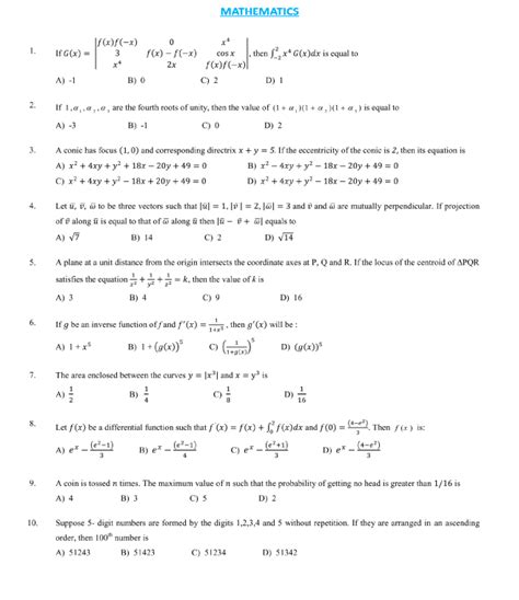 Sample Paper For Viteee Question Papers For Viteee