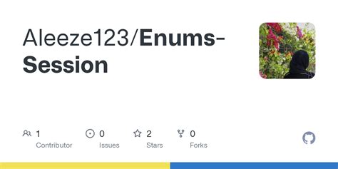Github Aleeze123enums Session