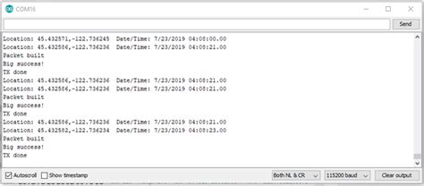Lora Experimental Environmental Sensors Loraxes Gps Is Working Element14 Community