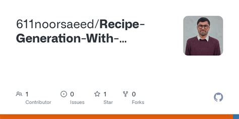 github 611noorsaeed recipe generation with huggingface transformer