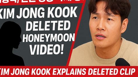 Kim Jong Kook Breaks His Silence The Truth Behind His Deleted