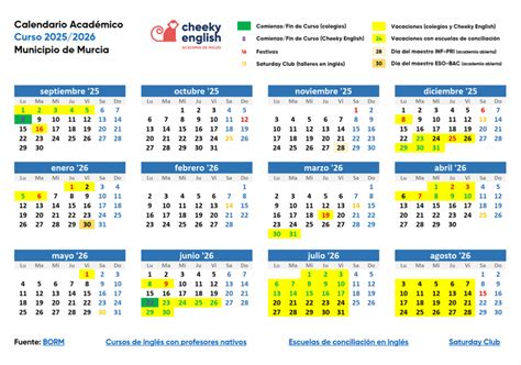 Calendario Escolar De Murcia 2025 2026 Vacaciones