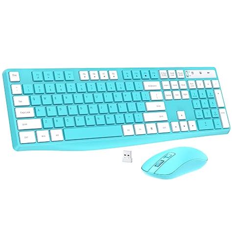 Wireless Keyboard And Mouse Combo Lovaky 2 4g Full Sized Ergonomic Keyboard Mouse 3 Dpi