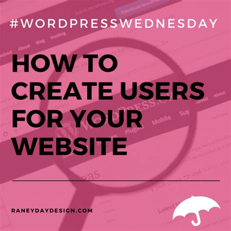How To Add Users For Your Website Raney Day Design