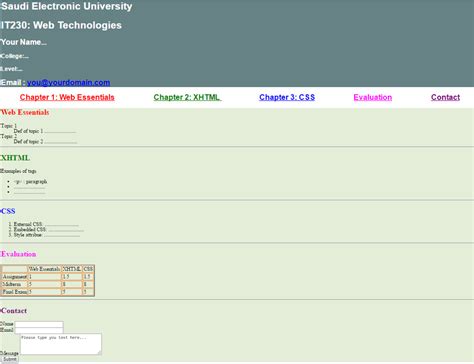 Solved 2 Create A Css File To Format The Html Doc As The