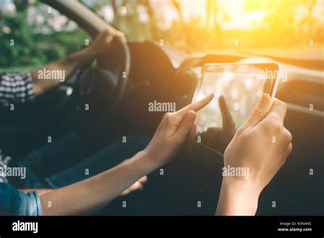 Gps Tracker Car Map Hi Res Stock Photography And Images Alamy