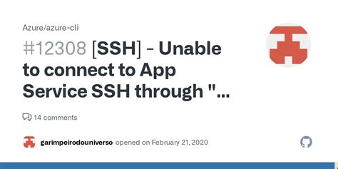 Ssh Unable To Connect To App Service Ssh Through Az Webapp Ssh Command Issue