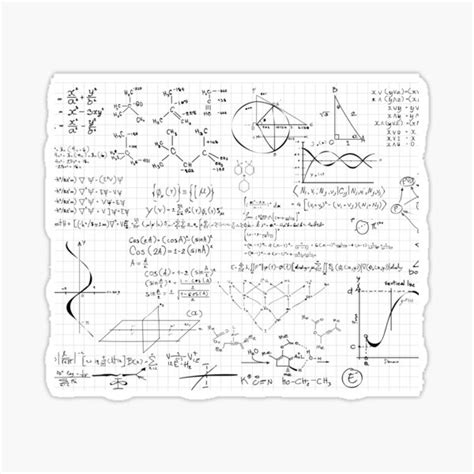 Chemical Formulas Sticker For Sale By Graphicmeyou Redbubble