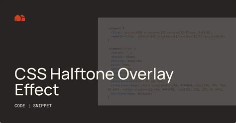 CSS Halftone Overlay Effect Snippet No Code Supply Co