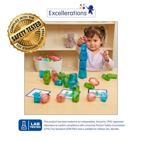Excellerations® Mini Stacking Gems Set Of 30