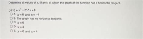 solved determine all values of x if any at which the