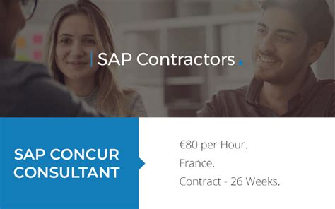 Sap Contractors On Linkedin 🚨 New Opportunity 🚨 Role Sap Concur Consultant Location France…
