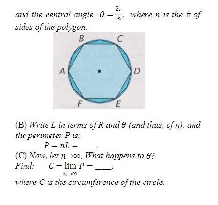 Solved We Will Derive The Formula For The Circumference Chegg