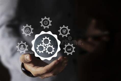 Automation Workflow Optimization Ideas Industrial Business Process Marking Stock Image Image