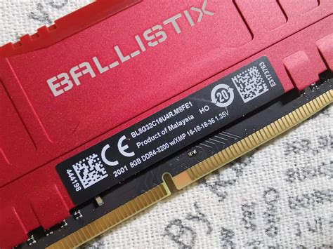 Оперативная память Crucial DDR4 8Gb 3200 Mhz pc- 25600 Ballistix Red ...