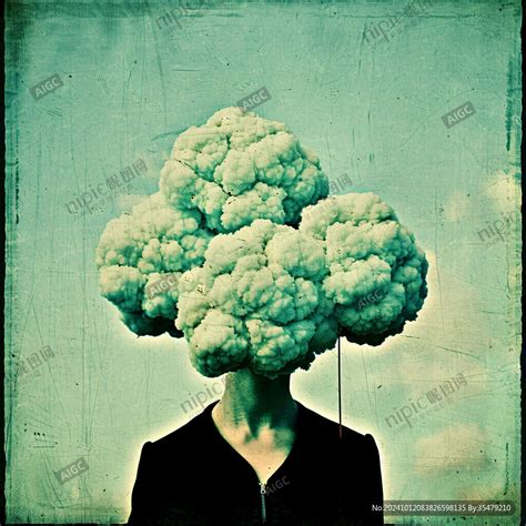 Ai创作图超现实主义图片 像人头的云 超现实主义意境画 人面云 创意情感招贴 超现实主义画作 Cgi超现实主义 另类高清图片 雾霾公益海报 雾霾公益广告 创意另类图片 超现实画作 超现实意境画