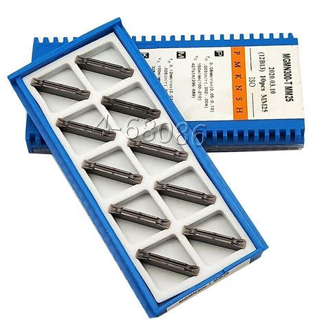 30PC MGMN300-T MM25 / MGMN300 3.0mm Cut-Off CNC Grooving insert Carbide ...