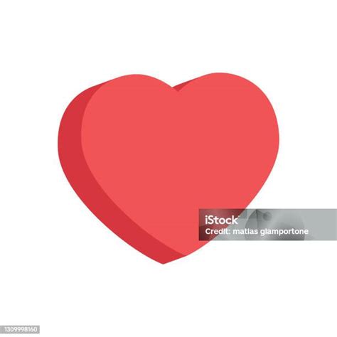 하트 아이콘 등분 측정 3d 플랫 디자인 3차원 형태에 대한 스톡 벡터 아트 및 기타 이미지 3차원 형태 개념 개념과 주제 Istock