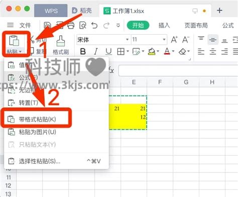 wps如何复制表格保持格式不变 wps复制表格保留原格式的方法 科技师