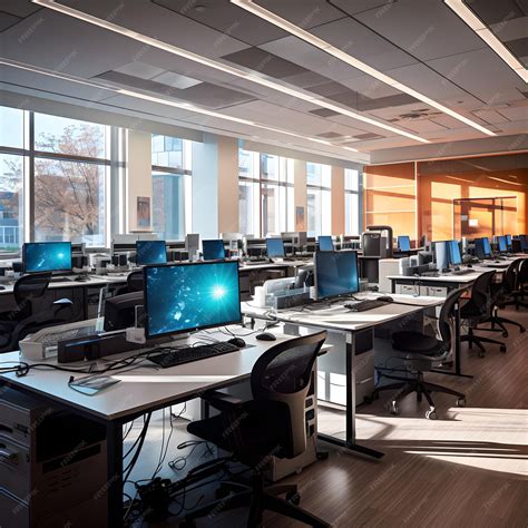 Modern University Computer Science Lab A Hub Of Innovation And Learning Premium Ai Generated Image