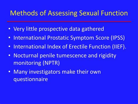 Ppt Impotence And Sexual Function After Rectal Resection Is Function
