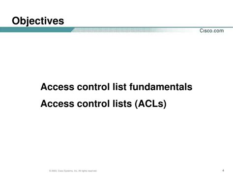 ppt ccna 2 v3 0 module 11 access control lists acls powerpoint