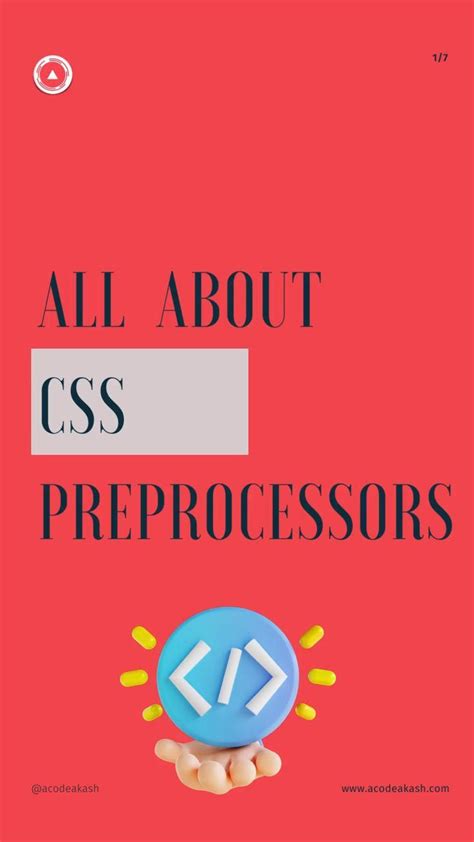 All About Css Preprocessors Video Css Preprocessor Web App Design