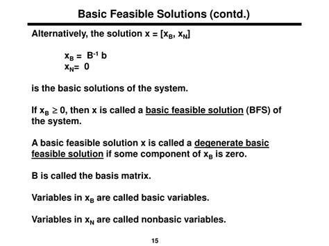 ppt basic feasible solutions powerpoint presentation free download