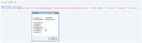Run Excel Vba Macro Via Autoit Autoit General Help And Support