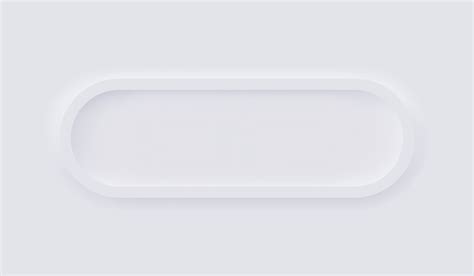 White Neumorphism Soft Ui Design For Web Design Application Ui And More Blank Button Vector