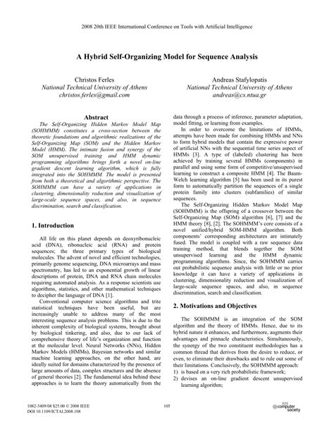 Pdf A Hybrid Self Organizing Model For Sequence Analysis