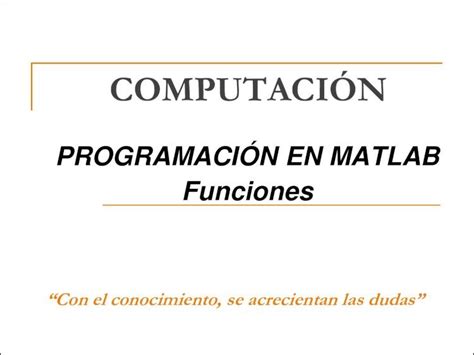 pdf computacion funciones en matlab dokumen tips