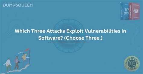Which Three Attacks Exploit Vulnerabilities In Software Choose Three