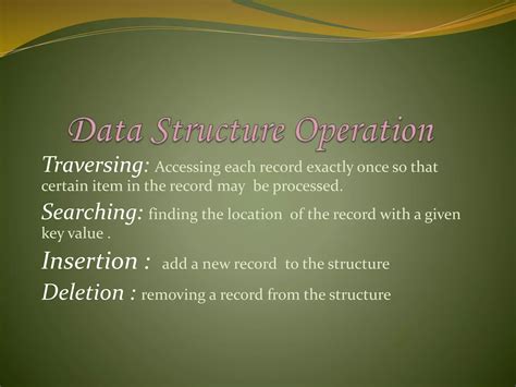 Data Structure Ppt Free Download