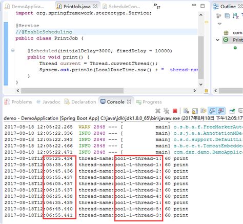 Spring Scheduled Task Scheduling