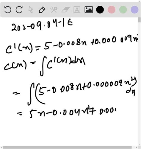 Solved The Marginal Cost Function C X Was Defined To Be The