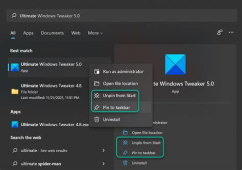 Pin Or Unpin Program Icons From Taskbar Or Start Menu In Windows