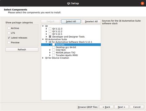 Install Qt Automotive Suite Qt Automotive Suite