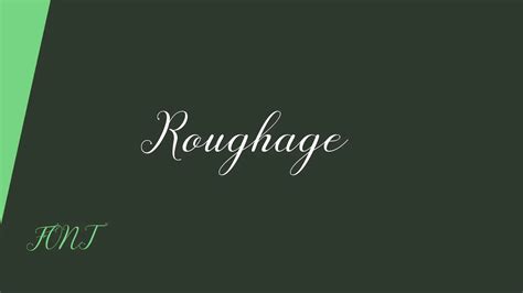 Roughage Font Free Download